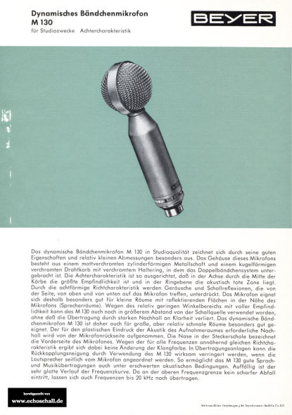 Echoschall-Bibliothek: M130 Mikrofon (1963)
